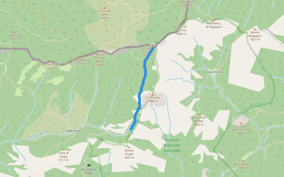 Path to Cima di Fiorina Hiking Trail - Lombardy | Pacer