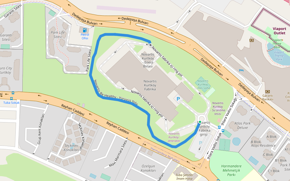 Novartis Be Healthy - Yürüyüş Yolu in İstanbul | Walking Map