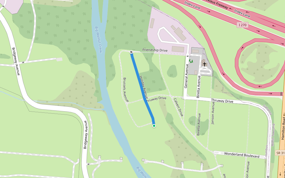 Holiday Avenue in Ohio | Walking Map