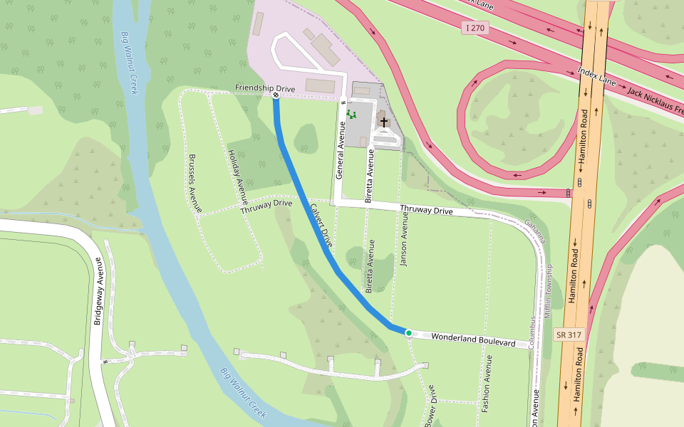 Calvert Drive in Ohio | Walking Map
