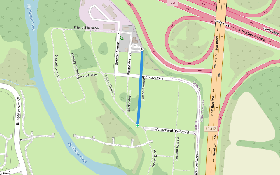 Janson Avenue in Ohio | Walking Map