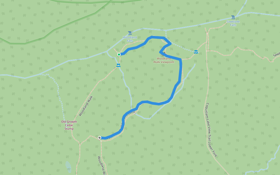 Woodland Walk Viewpoint Loop in British Columbia | Walking Map