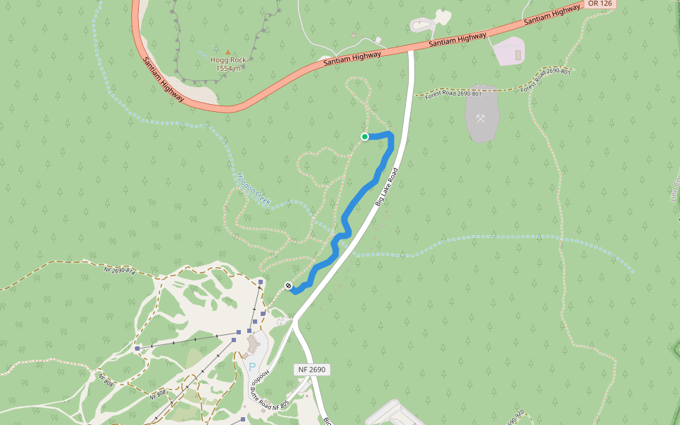 Hayrick Glade in Oregon | Walking Map