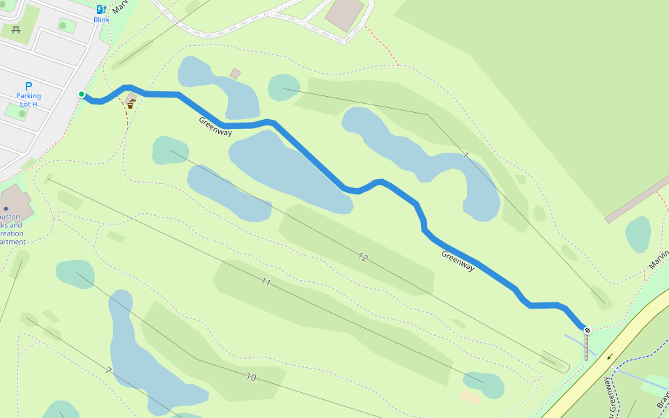 Greenway Walking And Running Trail - Houston, Texas | Pacer