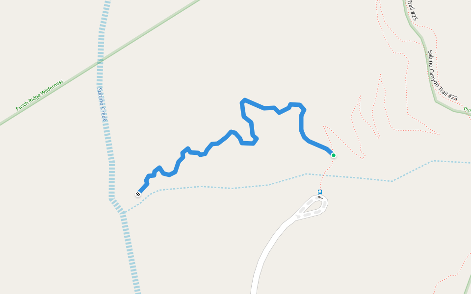 Sabino Creek Trail #52A in Arizona | Walking Map