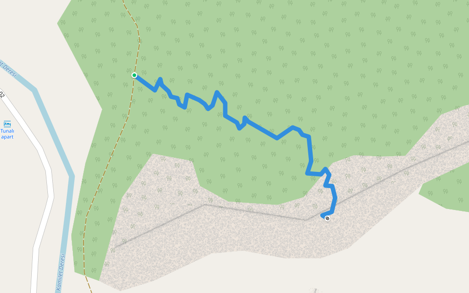 Footway to Adrasan Kalesi | Walking Map