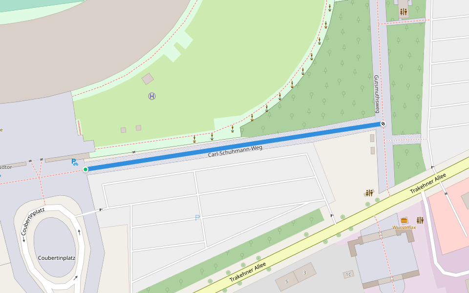 Carl Schuhmann path in Berlin | Walking Map