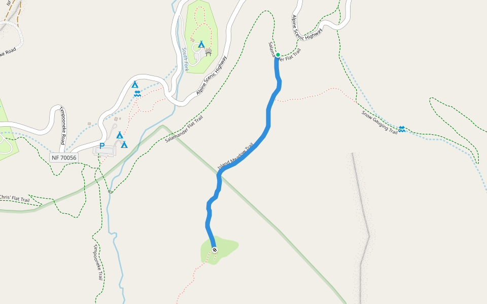 Island Meadow Trail in Utah | Walking Map