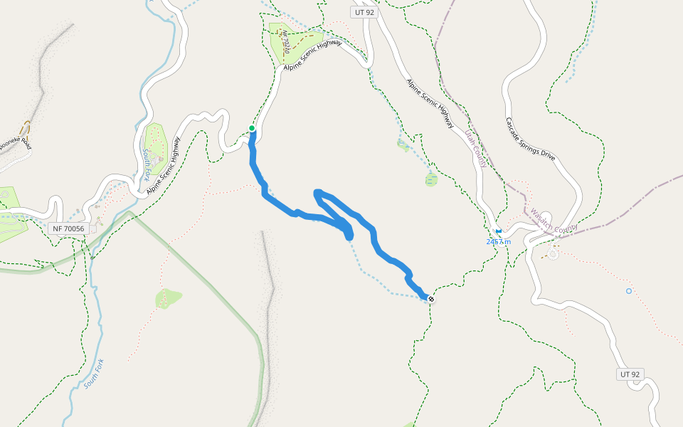Snow Gauging Trail 189 in Utah | Walking Map