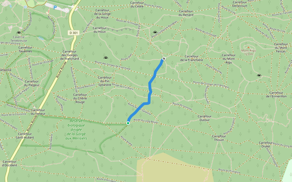 Fox Road in Île-de-France | Walking Map