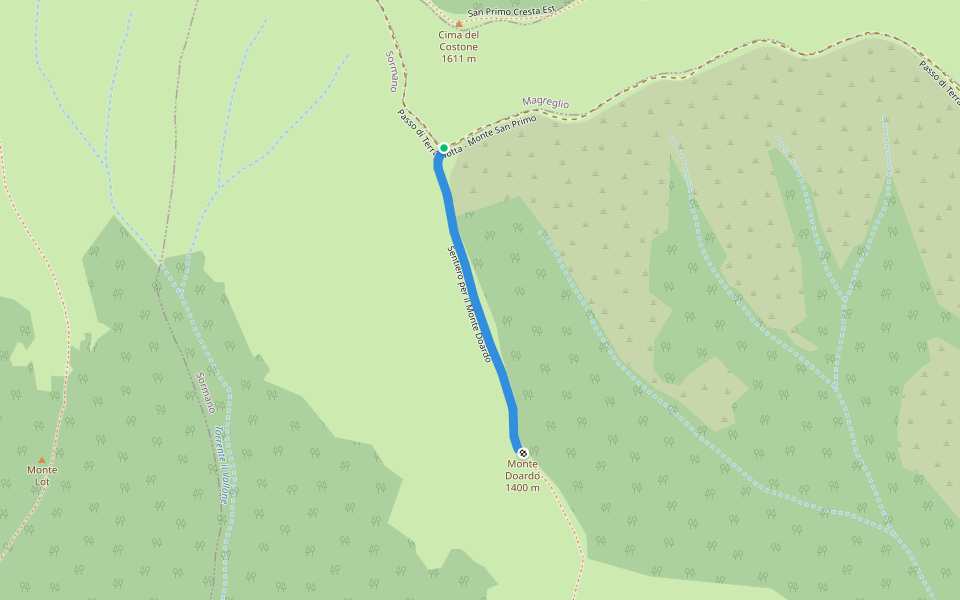 Path to Monte Doardo | Walking Map