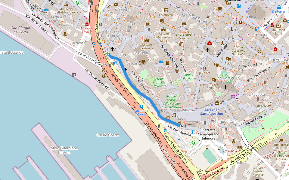 Walls of Grace Walking And Running Trail - Genova, Liguria | Pacer