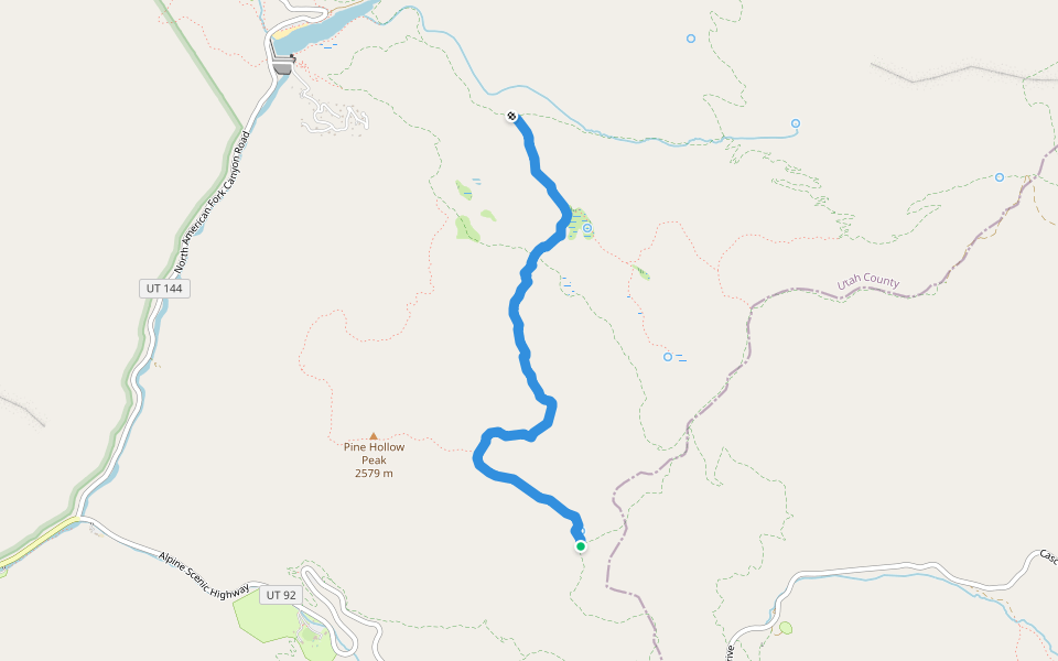 Mud Springs Trail 173 in Utah | Walking Map