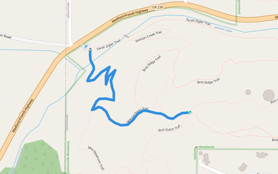 Jackson Forks Trail in Oregon | Walking Map