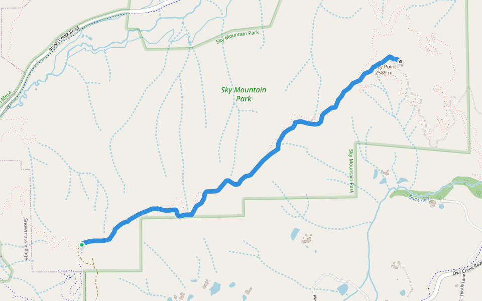 Skyline Ridge in Colorado | Walking Map