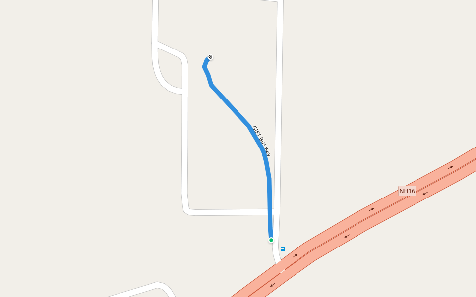 GIET Bus way in Andhra Pradesh | Walking Map