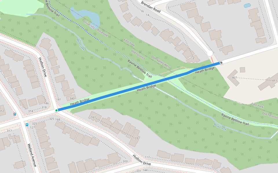 Heath Bridge in Ontario | Walking Map