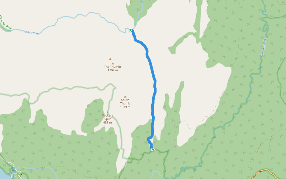 Bombardier Track in Tasmania | Walking Map