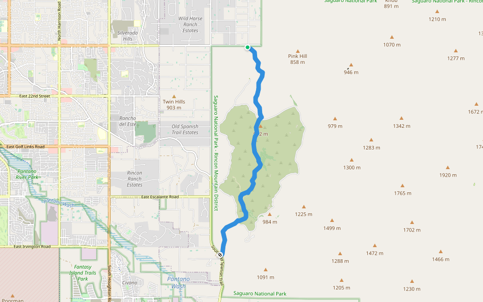 Cactus Forest Trail in Arizona | Walking Map