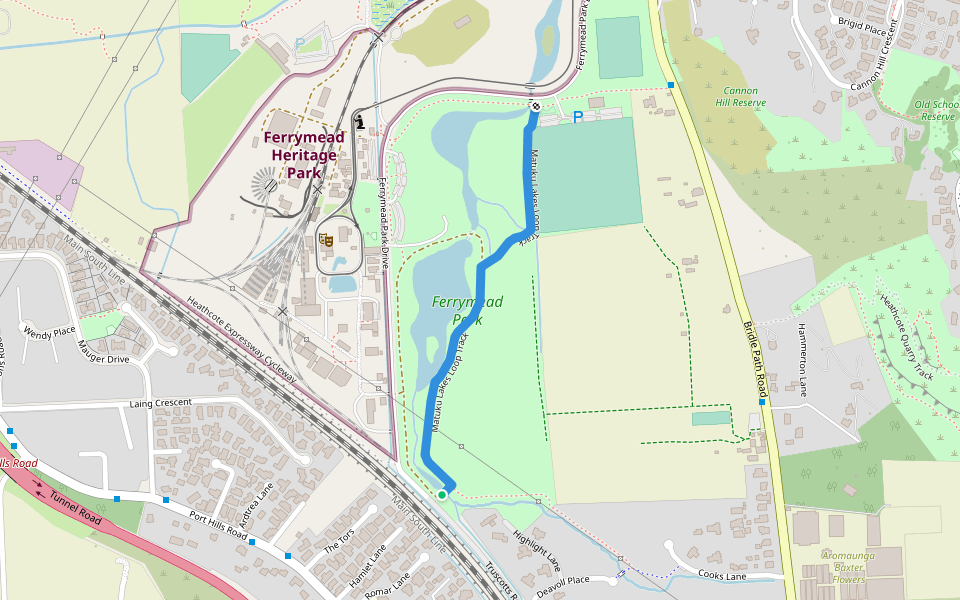 Matuku Lakes Loop Track in Canterbury | Walking Map