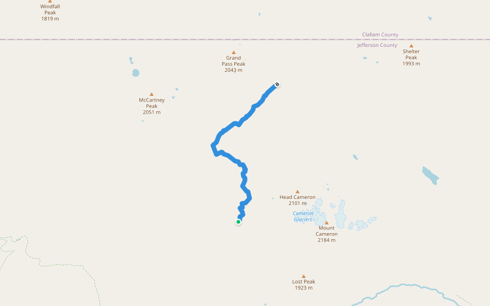 Cameron Pass Primitive Trail | Walking Map