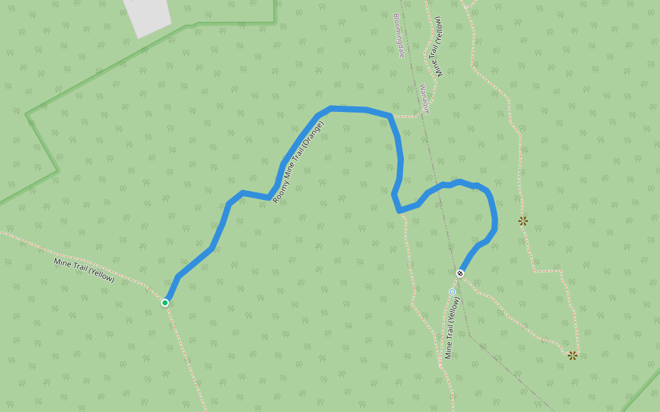 Roomy Mine Trail (Orange) in New Jersey | Walking Map