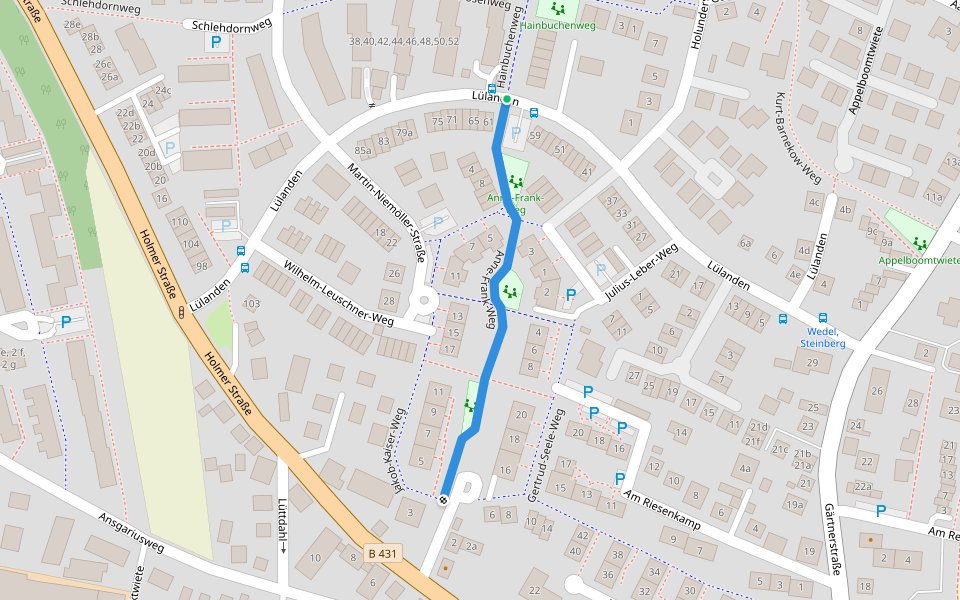 Anne-Frank-Weg in Schleswig-Holstein | Walking Map