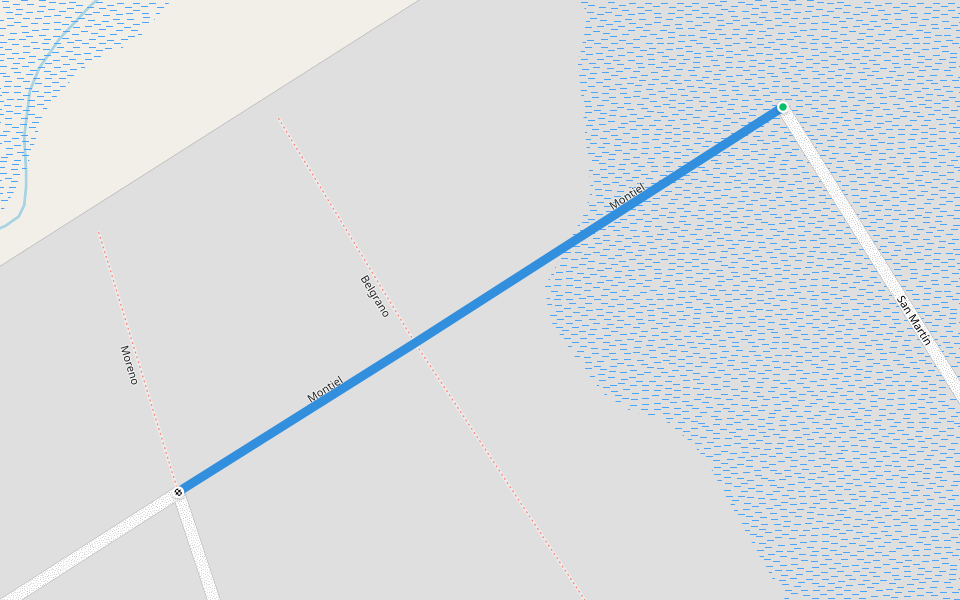 Montiel in Provincia de Buenos Aires | Walking Map