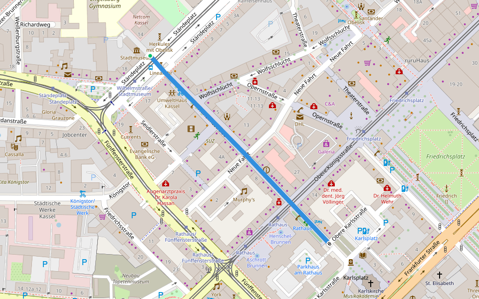 Wilhelmsstraße Walking And Running Trail - Kassel, Hessen | Pacer