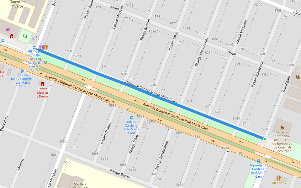 Diagonal Cardenal José María Caro Walking And Running Trail - Conchalí ...