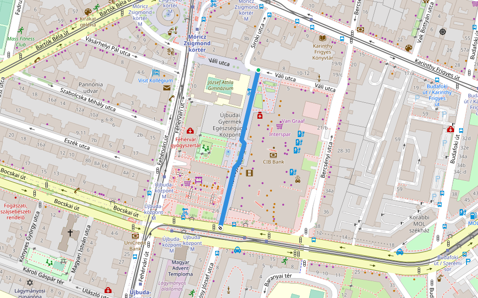 Kőrösy József utca Walking And Running Trail - Budapest | Pacer