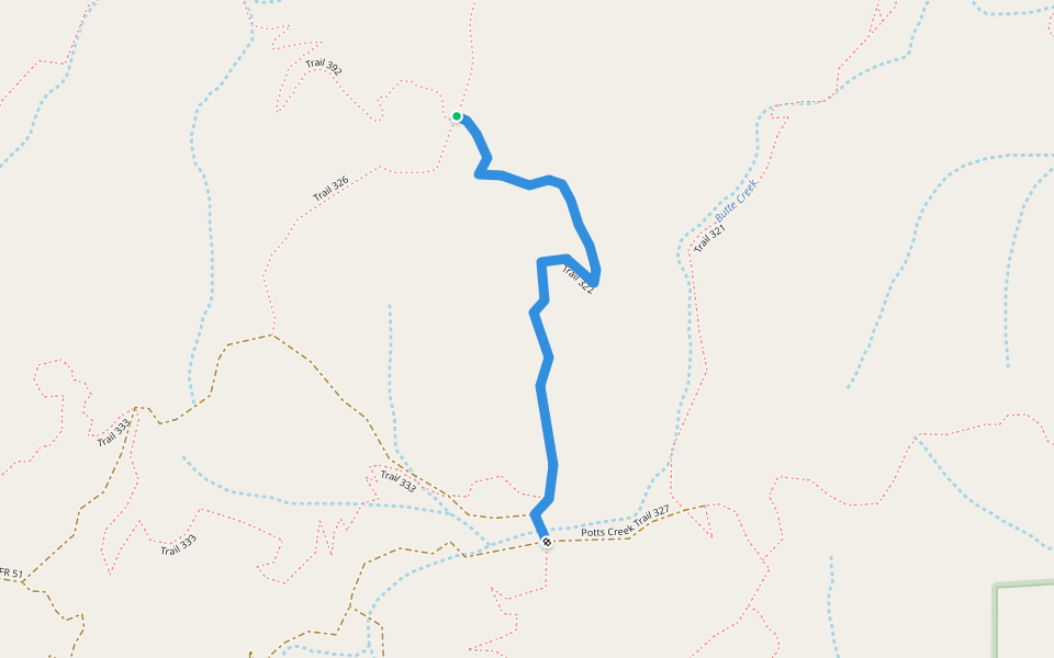 Trail 322 in Arizona | Walking Map