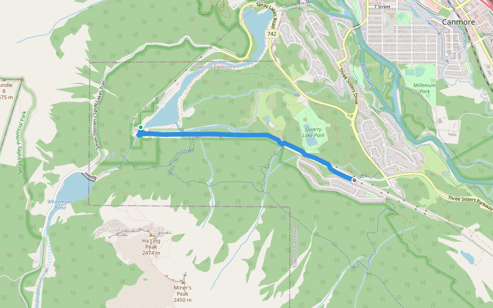 Powerline Track in Alberta | Walking Map