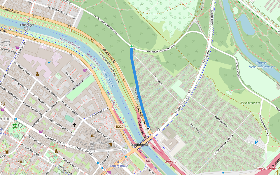 Police route in Wien | Walking Map