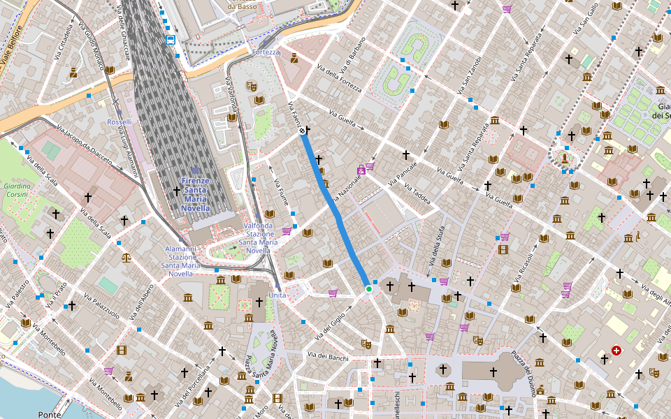 Via Faenza Walking And Running Trail - Firenze, Toscana | Pacer