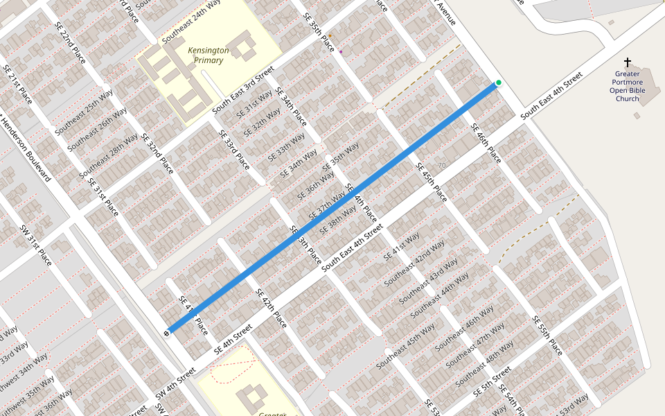 SE 37th Way in St. Catherine Parish | Walking Map