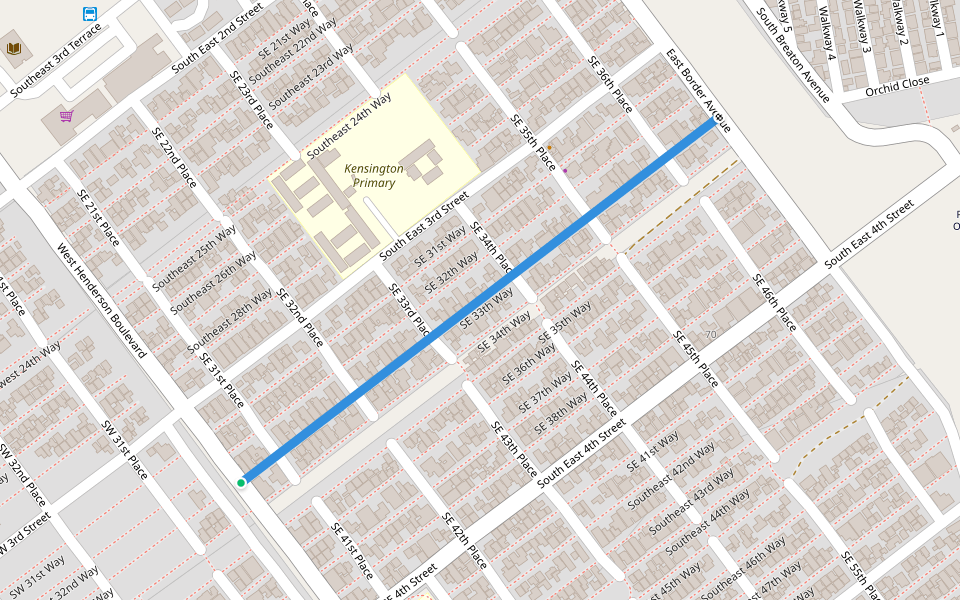 SE 33th Way in St. Catherine Parish | Walking Map