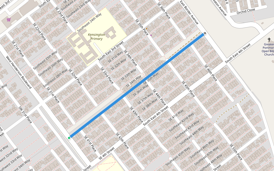 SE 35th Way in St. Catherine Parish | Walking Map