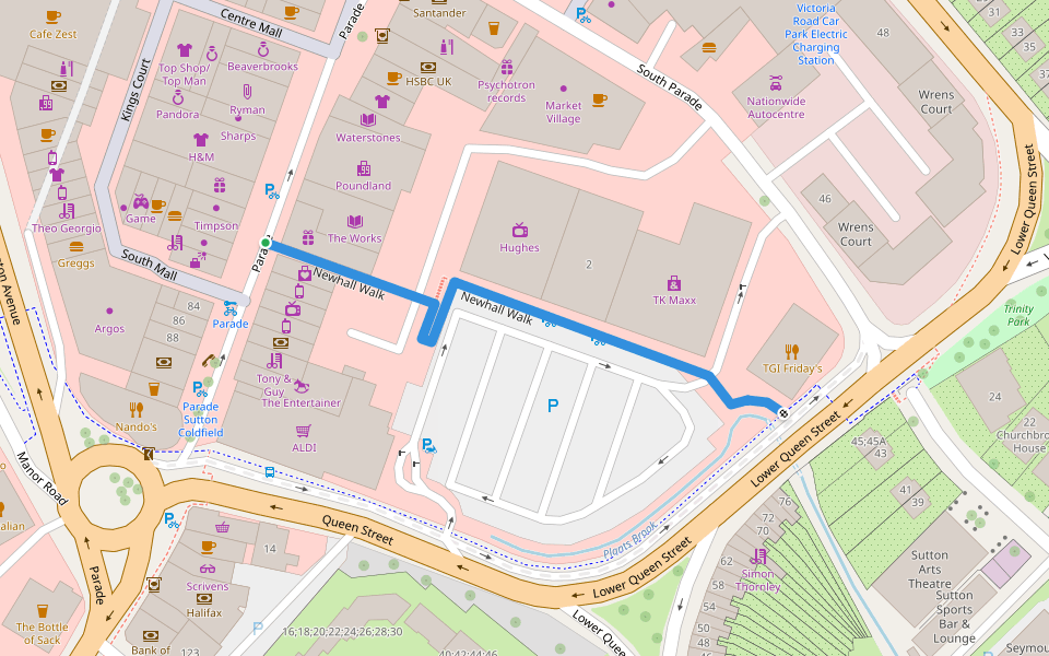 Newhall Walk in England | Walking Map