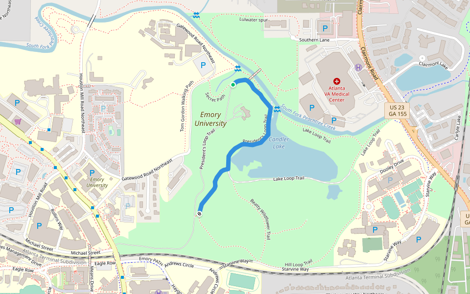 President's Loop Trail in Georgia | Walking Map