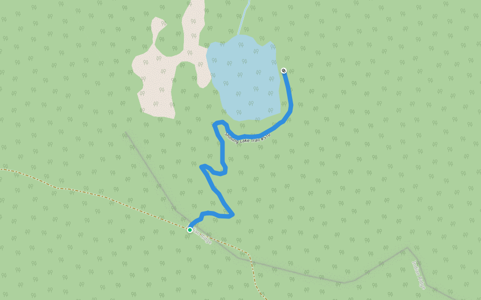Shining Lake Trail #510 in Oregon | Walking Map