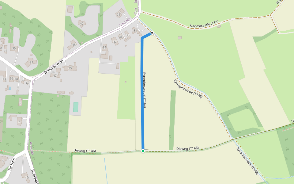 Rynegierswegel (T164) Walking And Running Trail - Destelbergen, Vlaams ...