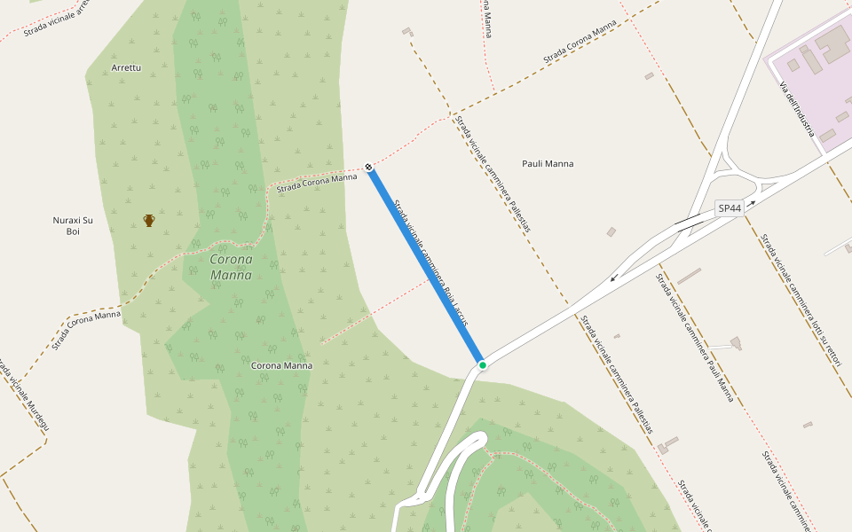 Local road you will walk Roia Laccus | Walking Map