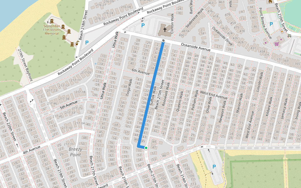 Suffolk Walk in New York | Walking Map