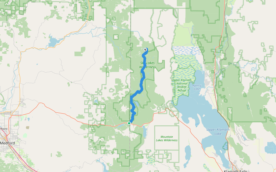 Pacific Crest National Scenic Trail #2000 in Oregon | Walking Map
