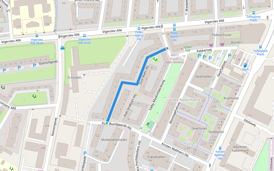 Tove Maës Vej in Capital Region of Denmark | Walking Map