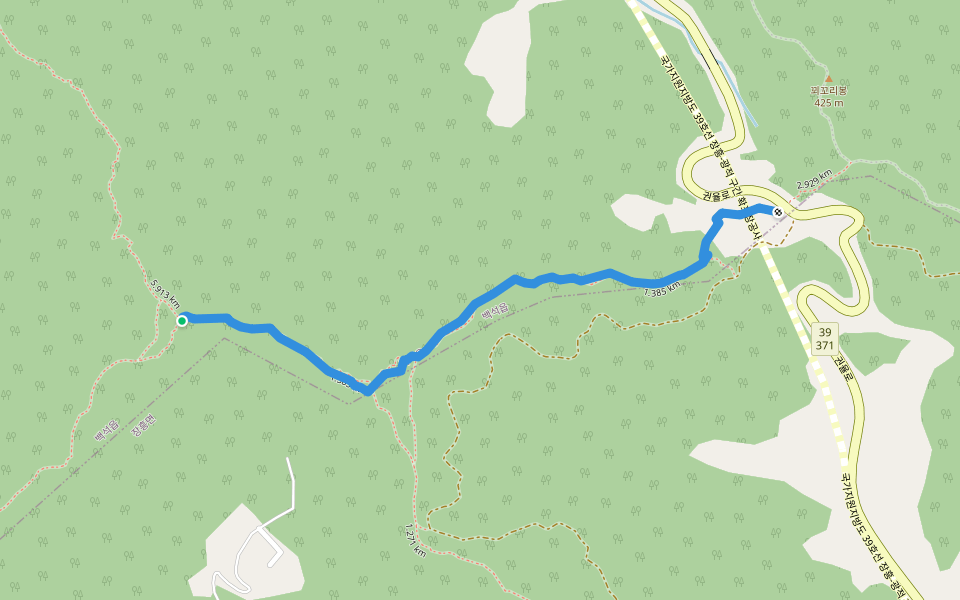 1.385 km Walking And Running Trail - Yangju-si, Gyeonggi-do | Pacer