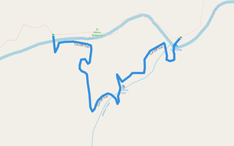 Cut-Off Trail in California | Walking Map