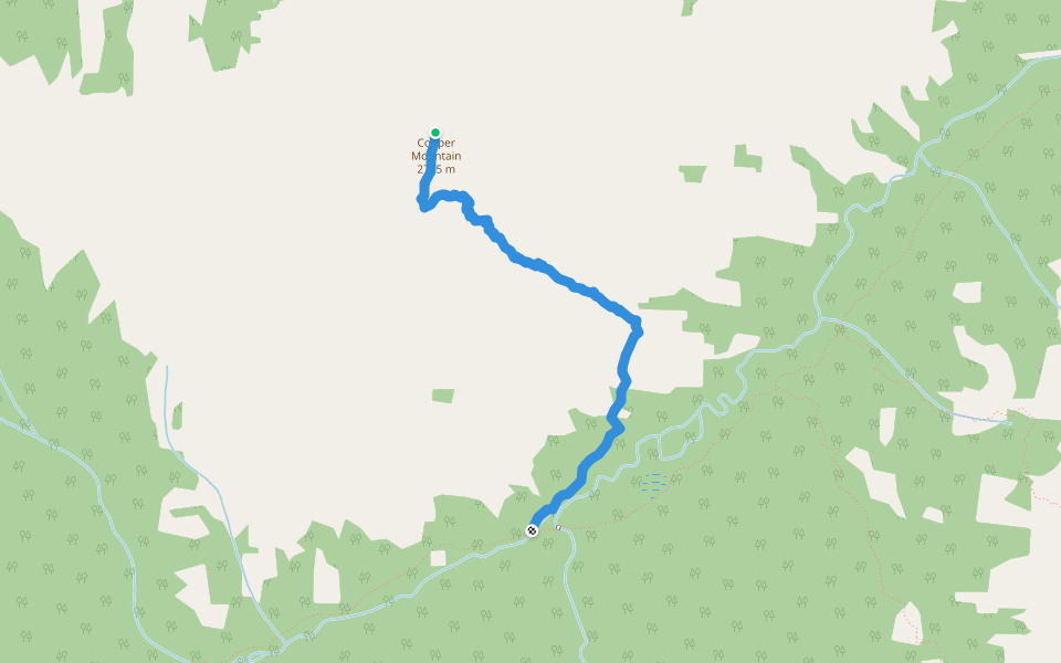Copper Mountain Route in Alberta | Walking Map
