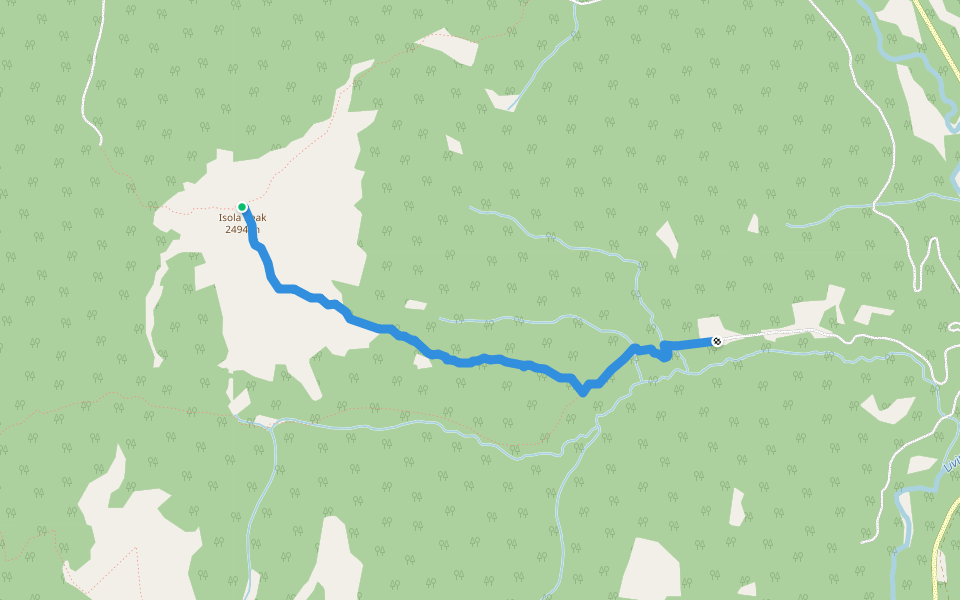 Isola Peak Trail in Alberta | Walking Map